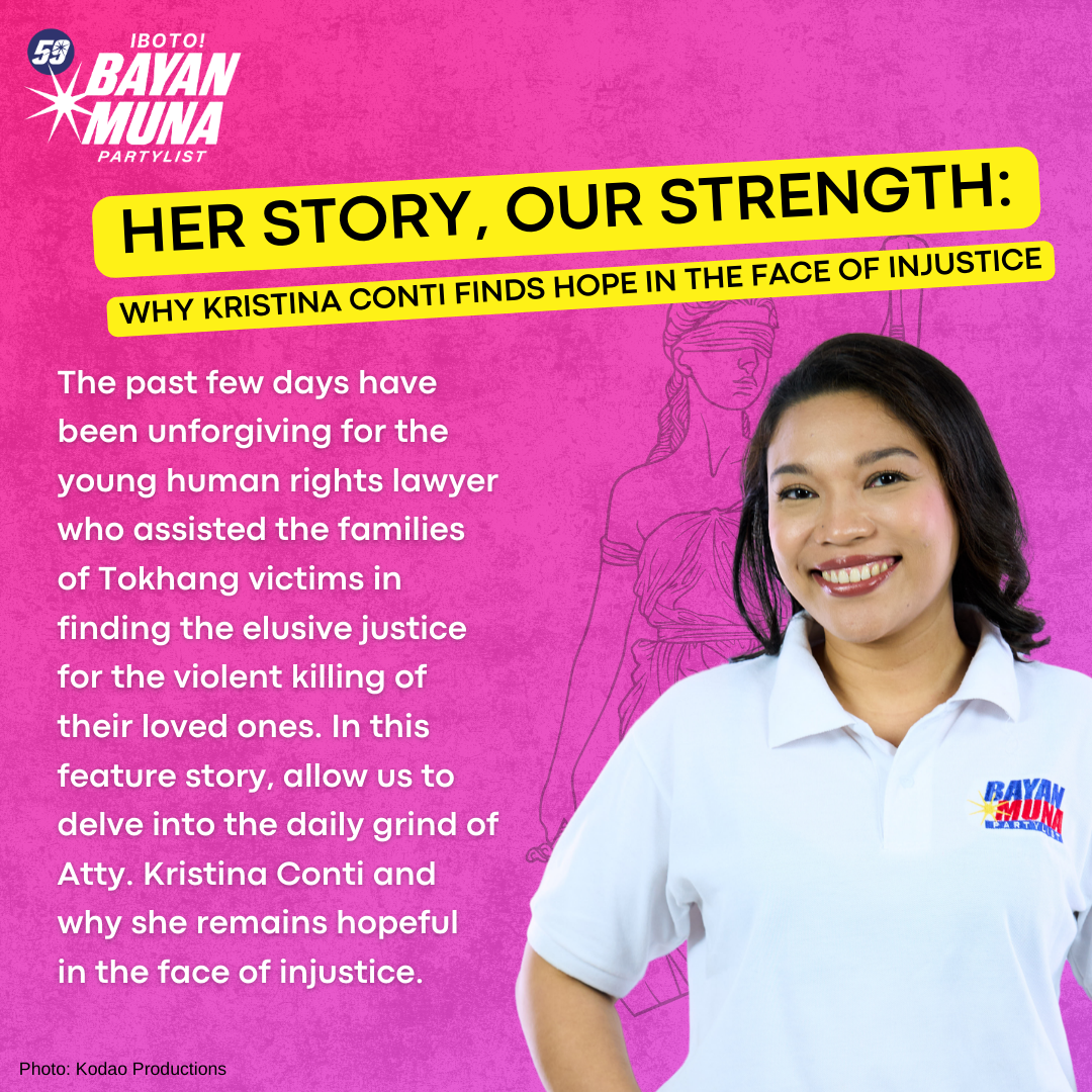 Her Story, Our Strength : Why Kristina Conti finds hope in the face of injustice - Bayan Muna ...